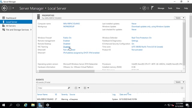 How to Configure LACP on Windows Server 2016 or Windows Server 2019?